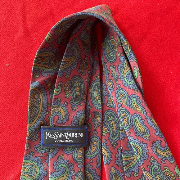 Yves Saint Laurent | Accessories | Ysl Silk Tie In Excellent Condition ...